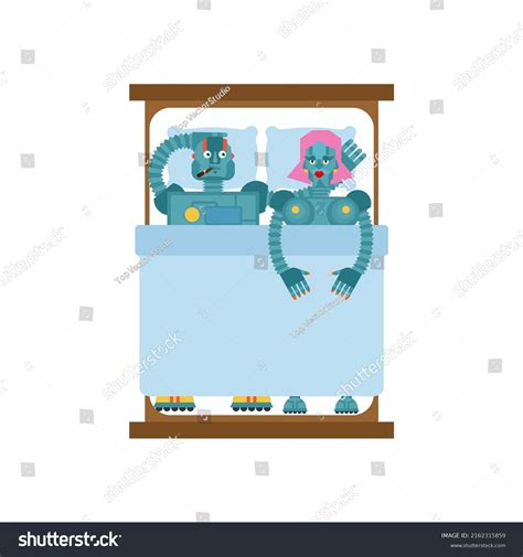 Sex Robots Cyborg Sex Bed Robot Stock Vector Royalty Free 2162315859 Shutterstock