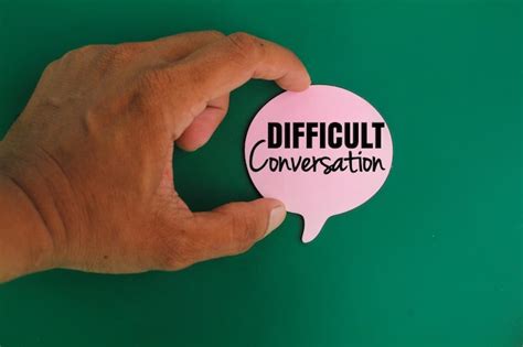 Premium Photo Hand Holding A Conversation Box With The Word Difficult Conversation Different Premium Photo Hand Holding A Conversation Box With The Word Difficult Conversation Different