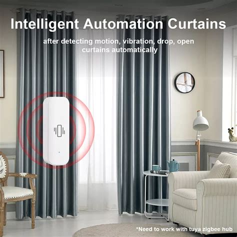 Tuya Wifi Zigbee Smart Vibration Sensor Home Real Time Burglar System