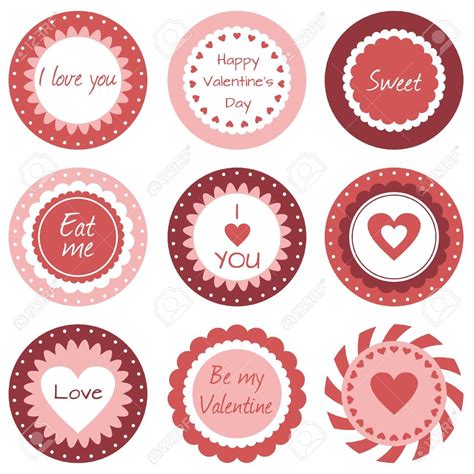 Etiquetas Imprimibles De Feliz San Valentín