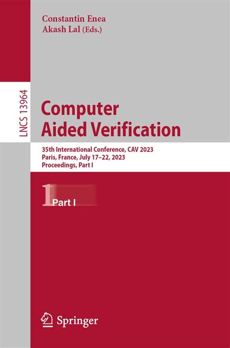lecture notes in computer science computer aided verification