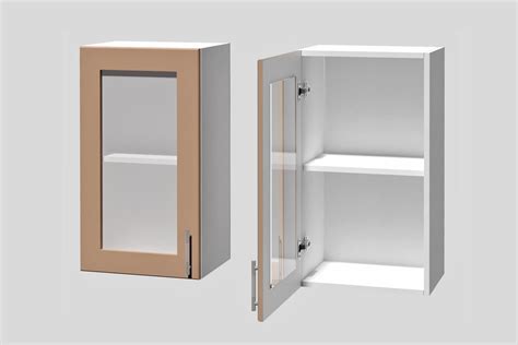 Шкаф кухонный Сардика верхний со стеклом 400 мм Интернет магазин Крафт Мебель