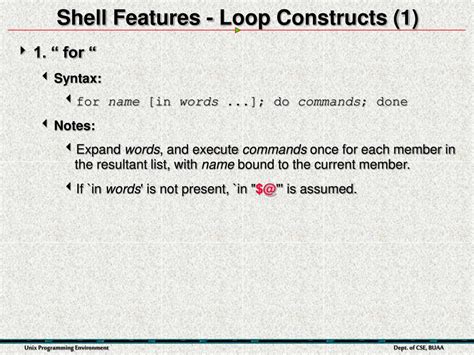 Ppt Unix Programming Environment Part 4 Shell Programming Prepared By Xu Zhenya Xzybuaa