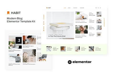 Habit Modern Blog Elementor Template Kit
