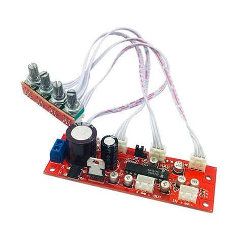 Taidacent Lm1036 Bass Treble Board Pre Amplifier Audio Tone Control Board Volume