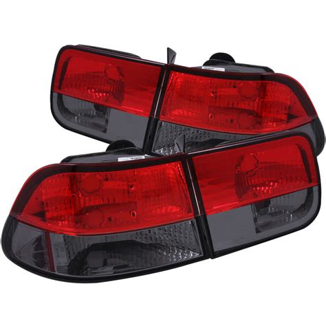 Anzo 1996 2000 Honda Civic Taillights Redsmoke Everything Truck Parts