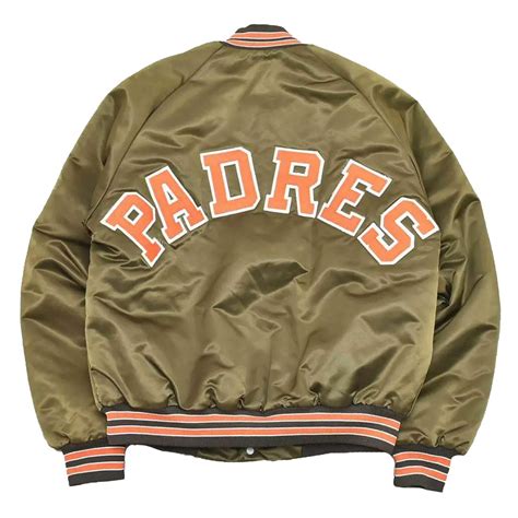 Brown Satin San Diego Padres 90s Jacket Jackets Masters