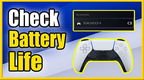 How To Check PS4 PS5 Controller Battery Life On PS5 Console Easy