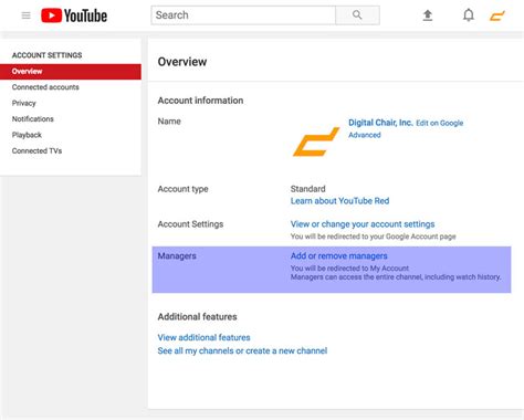 YouTube How To Grant Account Access Professionally Digital Chair