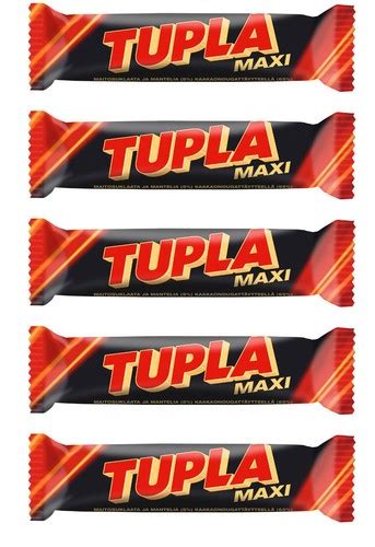 5 Tupla Maxi Finnish Cocoa Nougat And Almond Chocolate Bars Candy Sweets
