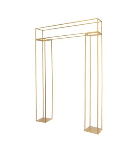 Golden Elegance Rectangular Frame Arch Prime Event Rentals