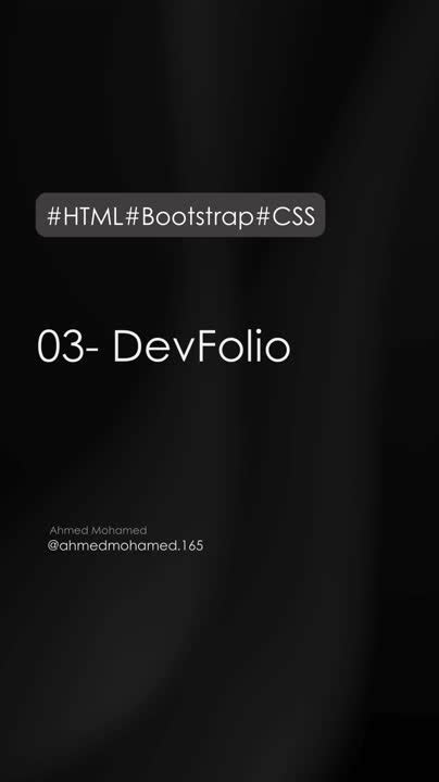 devfolio html css bootstrap programming programmer coding code