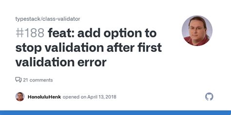 Feat Add Option To Stop Validation After First Validation Error Issue Typestack Class