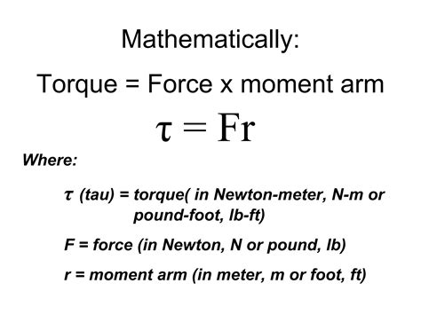Torque Ppt