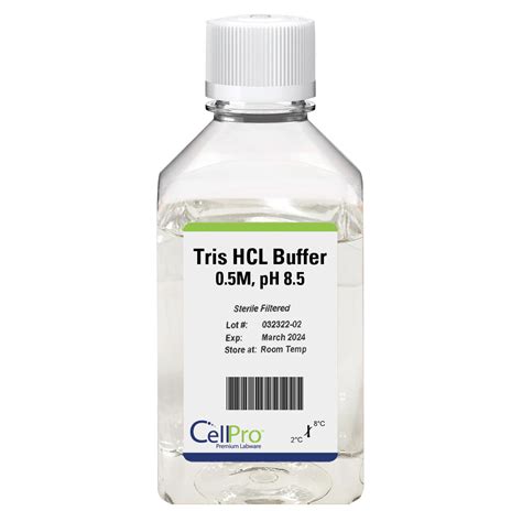 Cellpro™ Tris Hcl Buffer 05m Ph 85 500ml Alkali Scientific