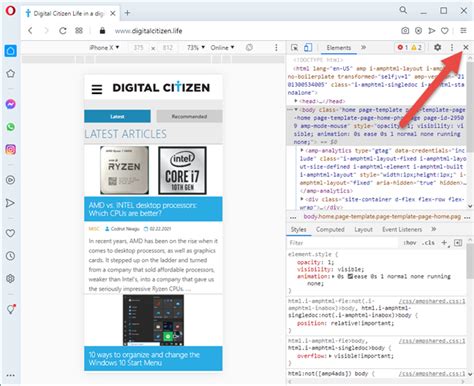 how to use the mobile browser emulator in chrome firefox edge opera