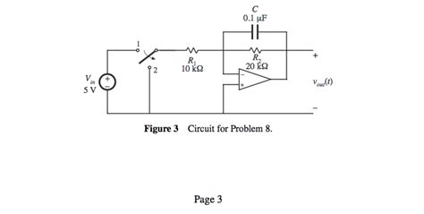 Solved 8 15 Points In The Circuit Of Fig 3 The Switch
