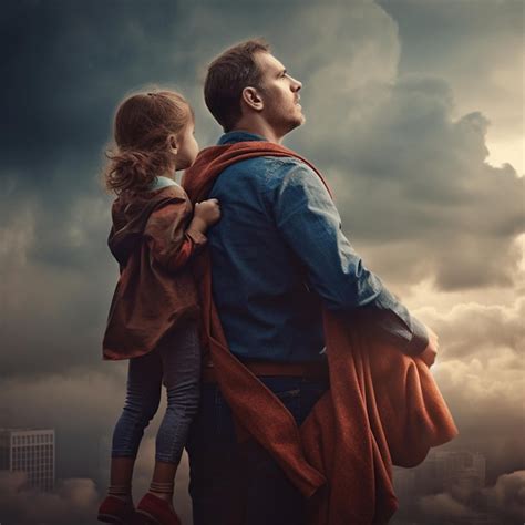 Premium Ai Image Pai E Filho Felizes Juntos