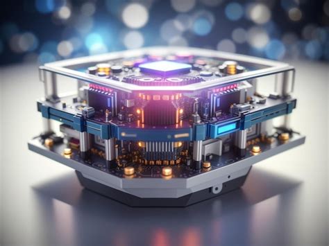Premium Photo Quantum Horizons 3d Rendering Of A Futuristic Glowing
