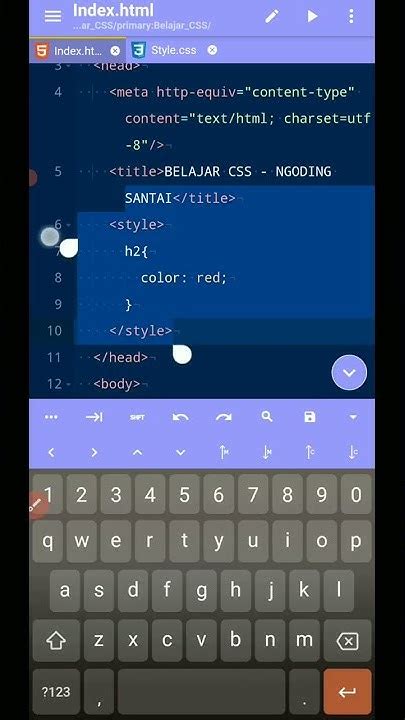 Cara Menghubungkan Css Ke File Html Shorts Cssdasar Belajarcss Ngodingsantai Html Youtube