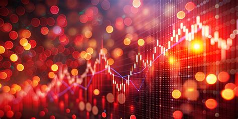 Bokeh 조명 배경으로 추상 주식 시장 차트 금융 데이터 화면 주식 시장 그래프 빨간색 주식 차트 배경 일러스트 및 사진 무료 다운로드 Pngtree