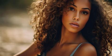 Premium Ai Image Beautiful Portrait Of A Young Girl With Smooth