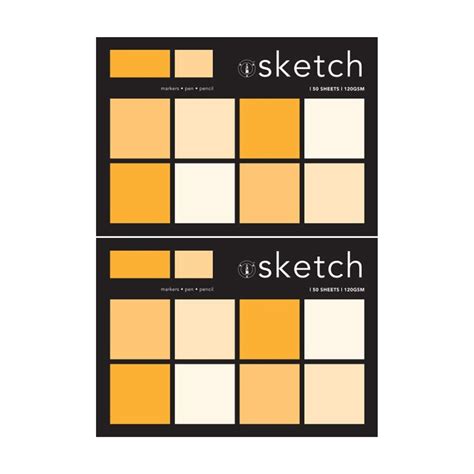 Art Board Sketch Pad A5 120g 50 Sheet Sizes A5 A2