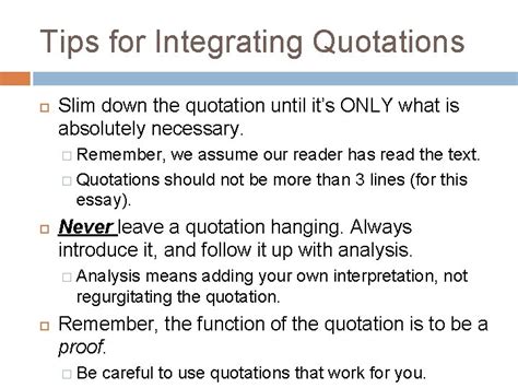 Mla Formatting Eng 3 Ui Integrating Quotations Remember