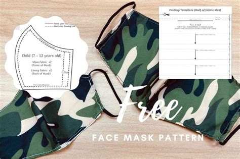Printable 3d Face Mask Patterns Olson And Pleated And Sewing Guide Pdf