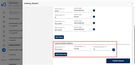 Iceberg Datasets Amorphic Docs