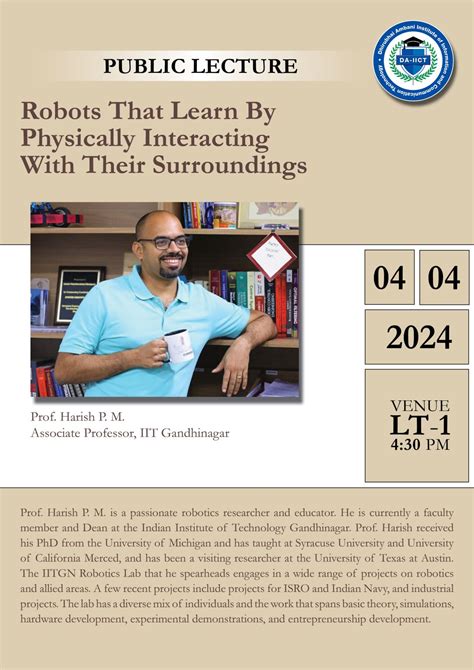 Da Publiclectureseries Robotics Physicalai Learningrobots Technology Dhirubhai Ambani