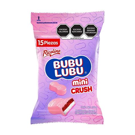 Malvaviscos Bubulubu Ricolino Mini Crush Sabor Fresa 300 G Walmart