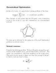 17 Decentralized Notes Cvxopt F22 Pdf Decentralized Optimization In This Set Of Notes We Again