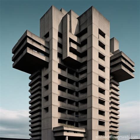 Brutalist Architecture Hundreds Of Imposing Designs Stable Diffusion