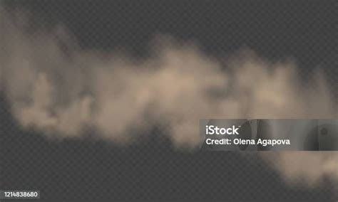 먼지 구름 모래 폭풍 투명 한 배경에 분말 스프레이 황사와 모래 구름과 사막 바람 현실적인 벡터 그림 건조한에 대한 스톡 벡터 아트 및 기타 이미지 Istock