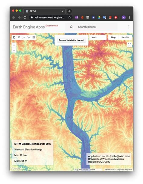 global srtm digital elevation model