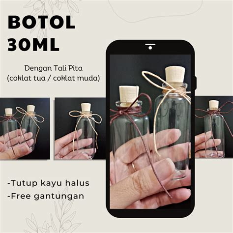 Jual Botol Vial 30ml Botol Mini Botol Kaca Sample Souvenir