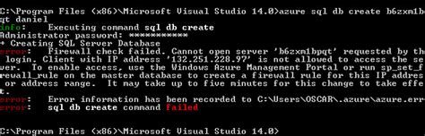 A Tutorial With The Azure Cli Command Line Interface And Azure Sql