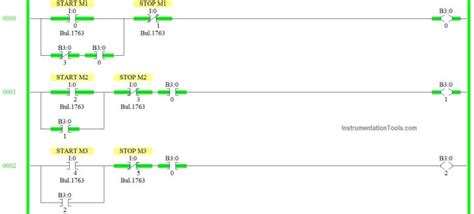 Plc Programming For 3 Motors Control In Ladder Logic