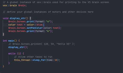 Strange Behavior Of Class Color VEXcode V Tech Support VEX Forum