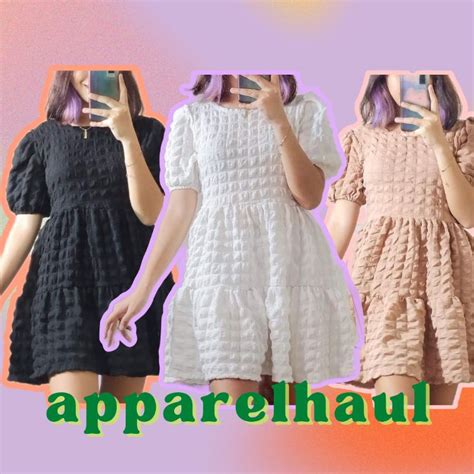 Ah Bubble Layered Dress For Women Best For Small Medium Frame Shopee Philippines