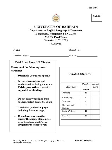 Engl154 Mock Final Exam Tagged Pdf Wearable Technology Physical