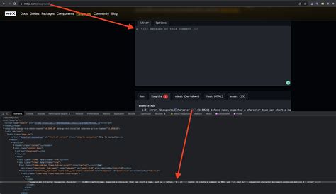 MDX HTML Comments Break Transcluded Markdown Issue Storybookjs Storybook GitHub