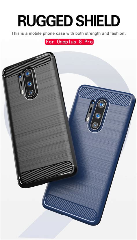 Carbon Fiber Shockproof Soft Tpu Back Cover Mobile Phone Case For One Plus 8 Pro Buy Phone