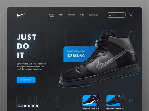 Nike Shoes Landing Page Sneaker Website Nike Website Nike Shoes