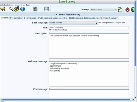 Using LimeSurvey Starting The Survey Part YouTube