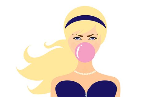 Woman Blowing Bubble Gum Free Stock Photo Public Domain Pictures