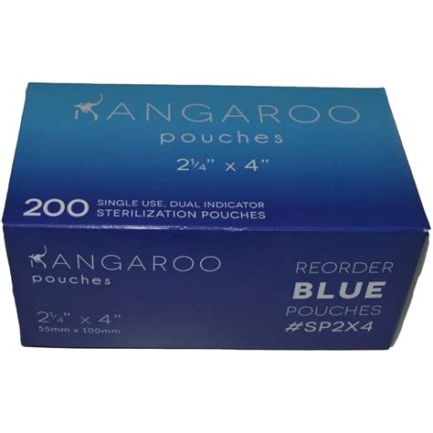 Kangaroo 225 X 4 Self Sealing Sterilization Pouches 200bx