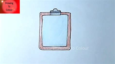 Clipboard Drawing Easy Exam Pad Drawing Step By Step Stationery