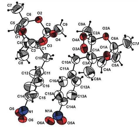 The Molecular Structure Of 3b Showing The Atomic Numbering And 50